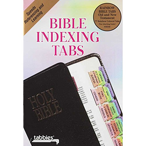 Rainbow Bible Indexing Tabs Old and New Testament Books of The Bible ...