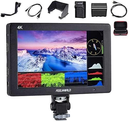 FEELWORLD T7 Plus with Case + Battery + Charger 7 Inch 3D LUT DSLR ...