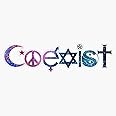 Amazon.com - Coexist Space Sticker Bumper Sticker Vinyl Decal 5"