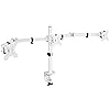 VIVO Triple Monitor Adjustable Desk Mount, Articulating Tri Stand ...