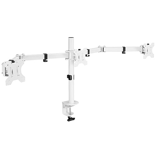 VIVO Triple Monitor Adjustable Desk Mount, Articulating Tri Stand ...