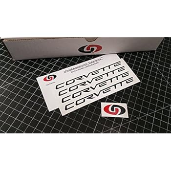 Amazon.com: CORVETTE Wheel Decals C5 C6 Racing Stickers (4 pack) 0.75 ...