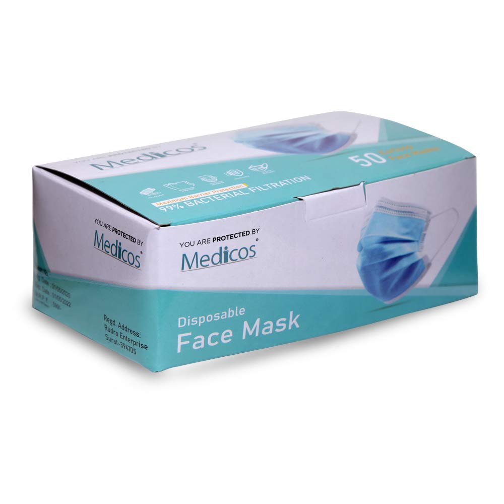 MEDICOS with non woven inbuild and melt blown material mask reusable ...