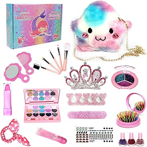 LEDIN Kids Children's Makeup Set,Girls Makeup Kit for Girls Princess ...