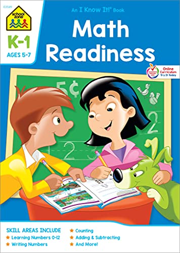 Buy School Zone Math Readiness Workbook Ages 4 To 6 Kindergarten 