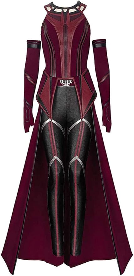 Amazon.com: Female Wanda Maximoff Cosplay Costume Scarlet Witch ...