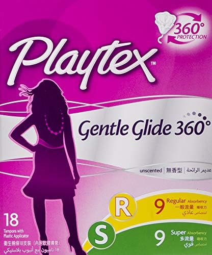 Playtex Tampon Gentle Glide 360 Combo of Regular Tampon 9 Pieces ...