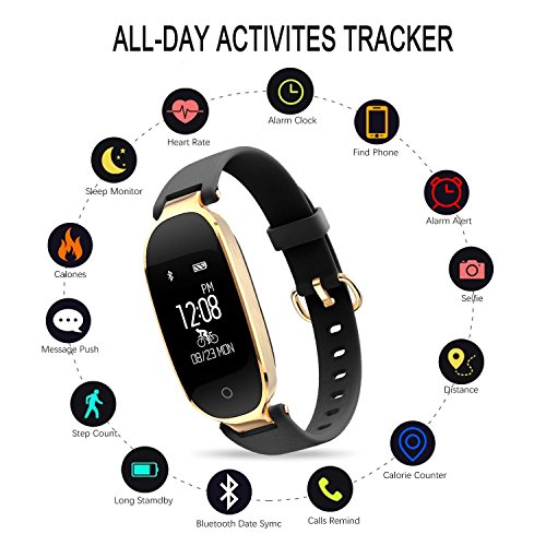 WFCL Fitness Tracker, Women Heart Rate Monitor Activity Sleep Monitor ...