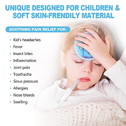 Hilph Kids Ice Packs for Boo Boos, 2 Boo Boo Ice Packs for Kids Toddler ...