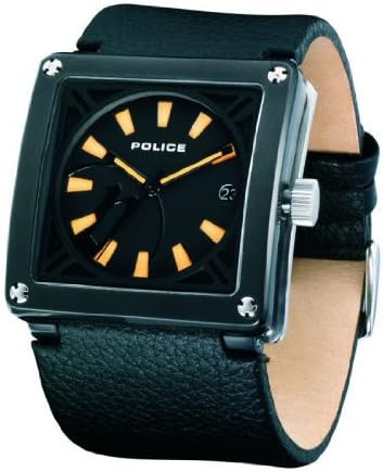 Police Force Men's Watch 12080J with Black Leather Strap: Amazon.co.uk ...