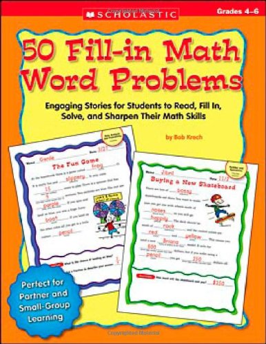 Amazon.com: 50 Fill-in Math Word Problems: Grades 4-6: Engaging Stories ...