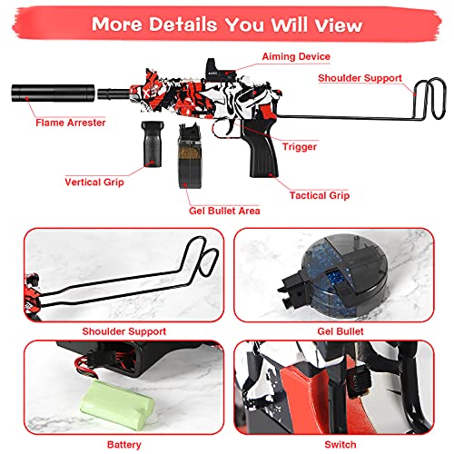 iTetimi Electric Gel Ball Blaster - Gel Gun with Water Gel Ball - High ...