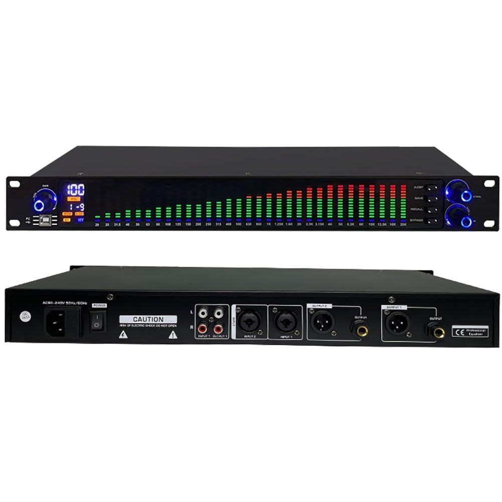 Mua Audio Stereo Graphic Equalizer, 31-Band Digital Equalizer EQ, LED Spectrum Display, DSP ...