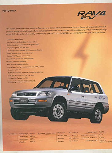 1997 Toyota RAV4 EV Electric Car Brochure on Galleon Philippines