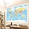 Large Wall Map of the World Poster - Political Map Wall Art showing ...