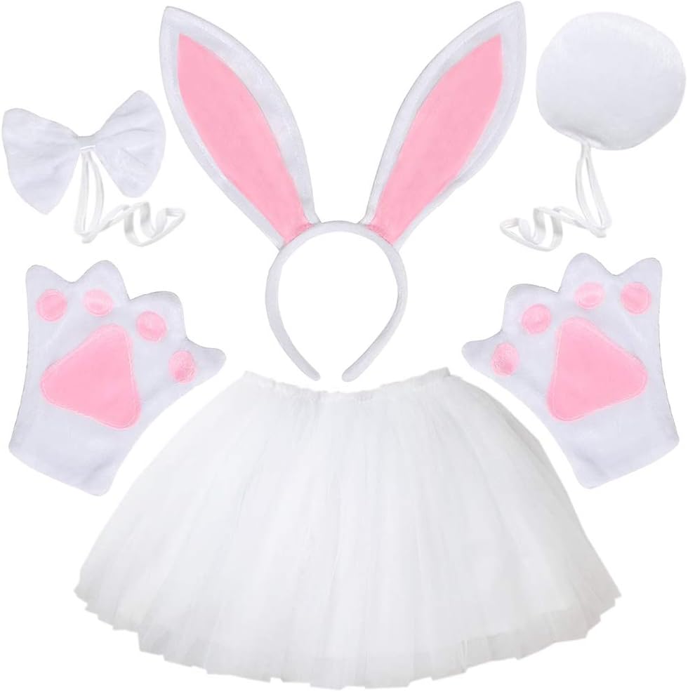 Bunny Headband Rabbit Ears Bunny Costume for Kids Halloween, Easter ...