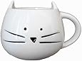 Amazon.com: Moyishi 300ml Lovely Cute Little White Cat Coffee Milk ...