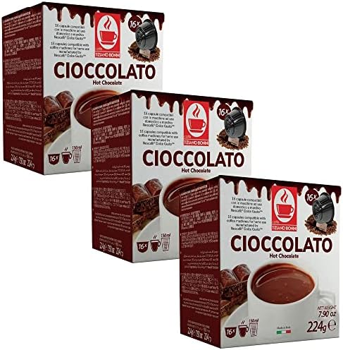 Bonini Hot Chocolate capsules, Dolce Gusto machine compatible 1 Box of ...