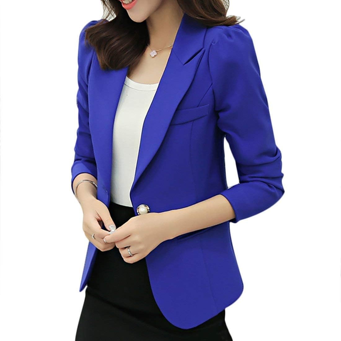 Mujer Blazer Elegante Slim Fit Negocios Oficina Otoño Primavera ...