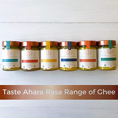 Ahara Rasa Vanilla Dream Ghee 10oz, 100% Pure Organic, Kosher, Cultured ...