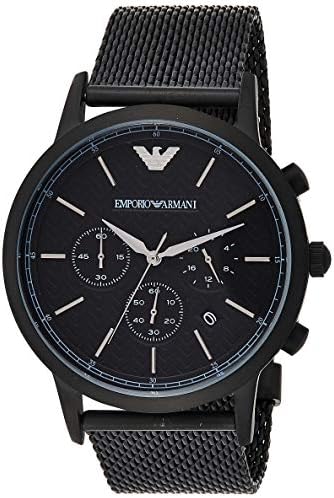 سعر Emporio Armani Mens Quartz Watch, Analog Display and Stainless ...