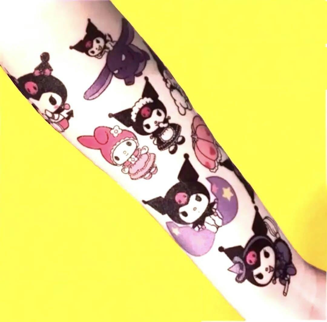 Mua Sanrio Goods Kromi-chan Sticker Kuroi-chan Goods Tattoo Sticker ...