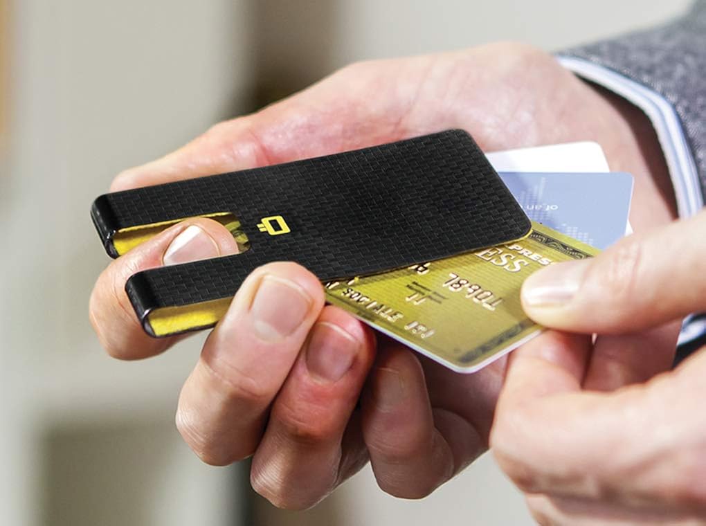 Ögon Smart Wallets – 3C Carbon Card Clip – Ultra Compact RFID Blocking ...