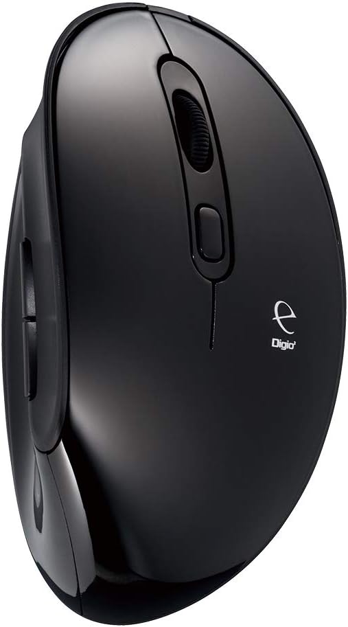 Amazon | ナカバヤシ Digio2 エルゴノミクス マウス 無線 静音 5ボタン BlueLED ブラック | ナカバヤシ ...