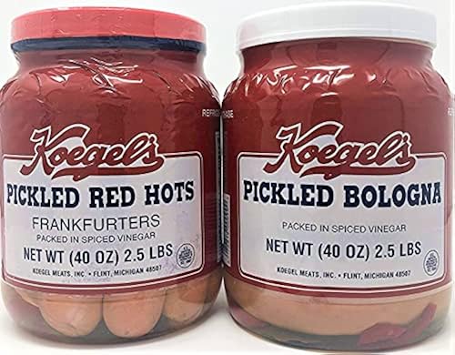 Koegel's Pickled Bologna (2.5lbs) and Koegels Pickled Red Hots ...