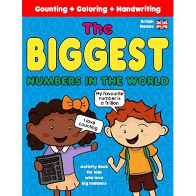 Big Numbers Activity Book for Hypernumerous Kids | Counting, Coloring ...
