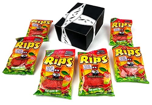 RIPS Mango Chili Licorice, 4 oz Bags in a BlackTie Box (Pack of 6) in ...