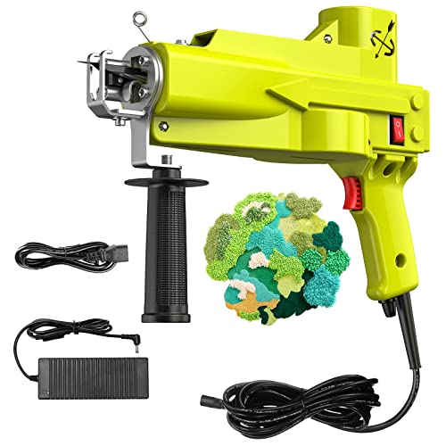 Tufting Gun, Carpet Weaving Machine, 2 in 1 Cut and Loop Pile Electric ...