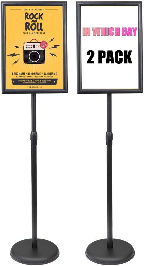Poster Stand Holder Floor Sign Stands Holder, Adjustable Floor Sign ...
