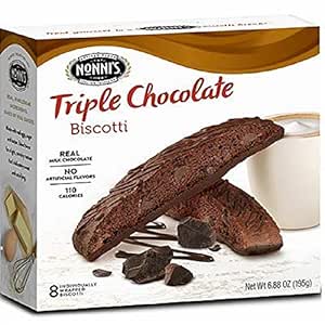 Nonni's Triple Chocolate Biscotti 8 Individually Wrapped Biscotti, 6.88 ...