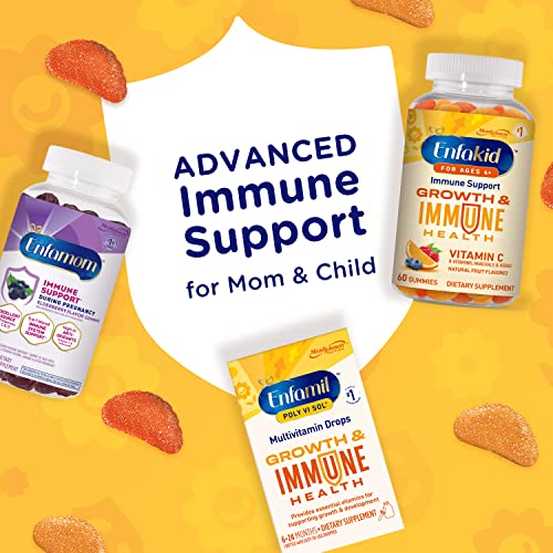 Enfakid Vitamin C Daily Gummy Multivitamin: Vitamin A, C, & E, Selenium ...