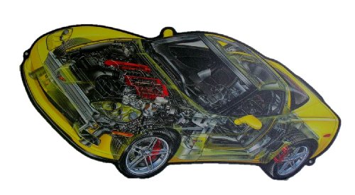 Buy Z06 C6 Yellow Corvette Cutaway by David Kimble Sign Online at ...