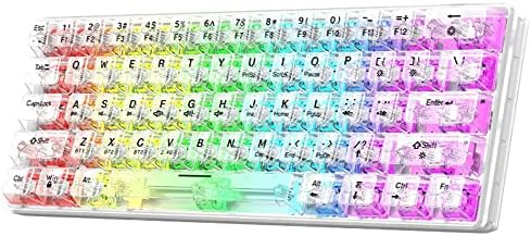 Portable Wireless Transparent Gasket K30 Pro Mechanical Gaming Keyboard ...