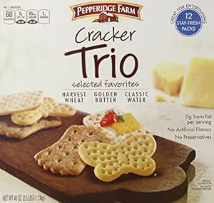 Amazon.com: Pepperidge Farm Trio Crackers, 40 Ounce