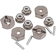 Amazon.com: 12mm Aluminum Wheel Hex Drive Hub Adaptor (4P) & M4 Locknut (4P) RC Model Car Parts ...