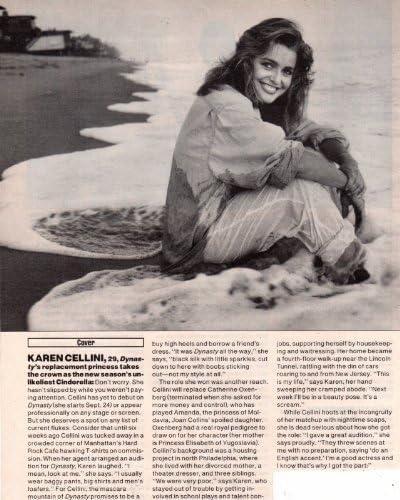 Dallas Star Karen Cellini Clipping Magazine photo 1pg 8x10 orig M7542 ...