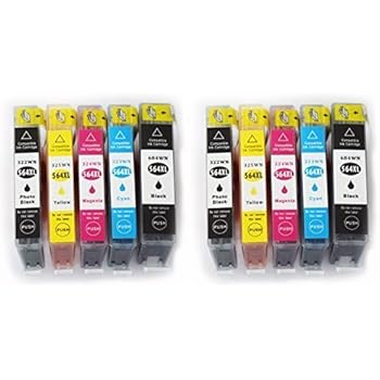 Smart Ink Compatible Ink Cartridges for HP 564 XL 564XL High Yield 10 ...