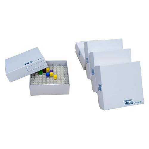 CryoKing 2 Inch 100 Well Cardboard Freezer Boxes Cryogenic Storage Box ...