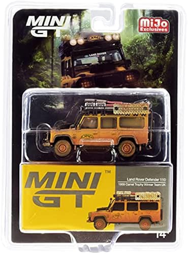 Mini GT Land Rover Defender 110 1989 Camel Trophy Winner Team UK 1/64 ...