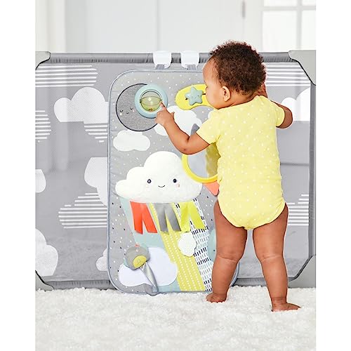 Skip Hop Expandable Baby Gate, Playview Enclosure, Silver Lining Cloud ...