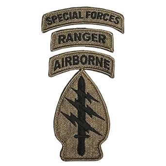 Amazon.com: Special Forces OCP Patch with Airborne, Ranger, and Special Forces Tabs and Hook ...