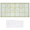 ATPWONZ Quilting Ruler, 6" x 12" Laser Cut Acrylic Quilters' Ruler with ...
