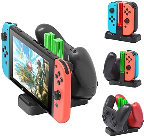 Charger for Nintendo Switch Pro Controllers and Jo yCons with 2 Type-C ...