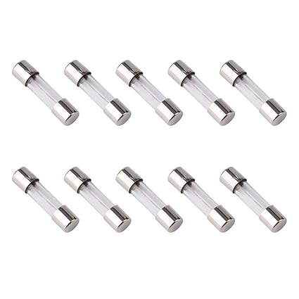 Pack of 10 pcs F8AL Fast-Blow Fuse 8A 250V Glass Fuses 5 x 20 mm (8amp ...