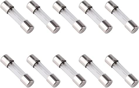 Pack de 10 piezas, F1AL, fusible 1 A 250 V Fusible de vidrio 5 x 20 mm ...