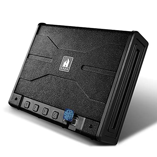 KAER Gun Safes for Pistols - Quick Access Pistol Lock Box for Car with ...
